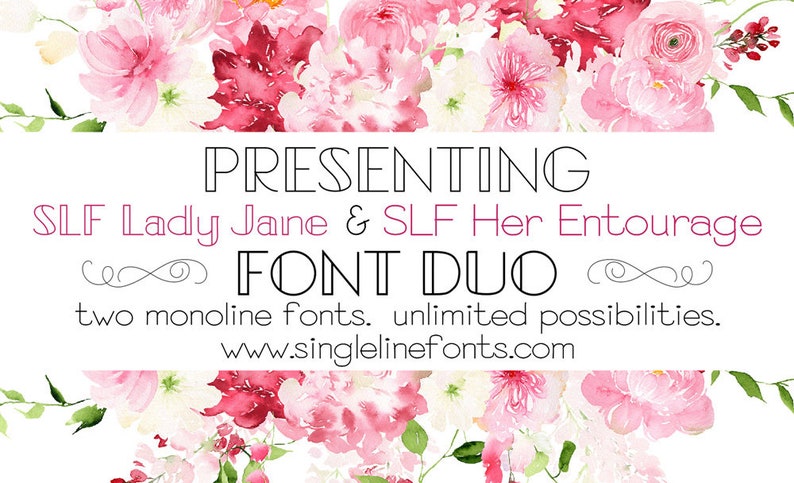 Single Line Fonts©tm Journaling Fonts Opf Fonts Thin Font for ...