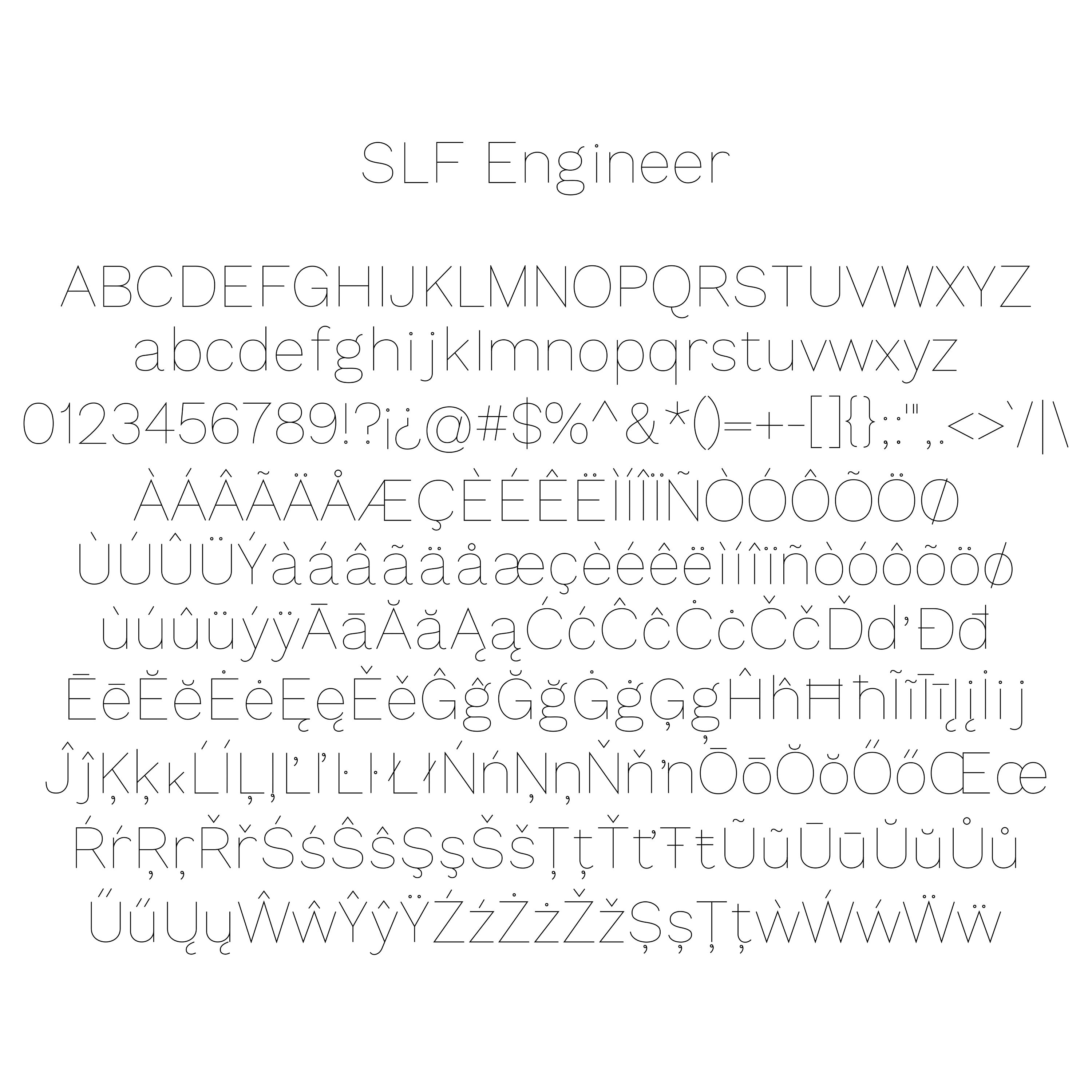 Technical Print Single Line Font • Cricut Writing, Sketch Pen & Laser ...