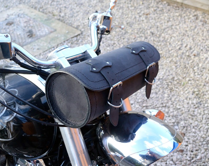 Motorcycle Genuine Black Leather Large Tool Roll Bag - Etsy