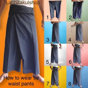 Samurai Pants Fisherman Pants Thai Cotton Hippie Pants, Yoga Pants ...