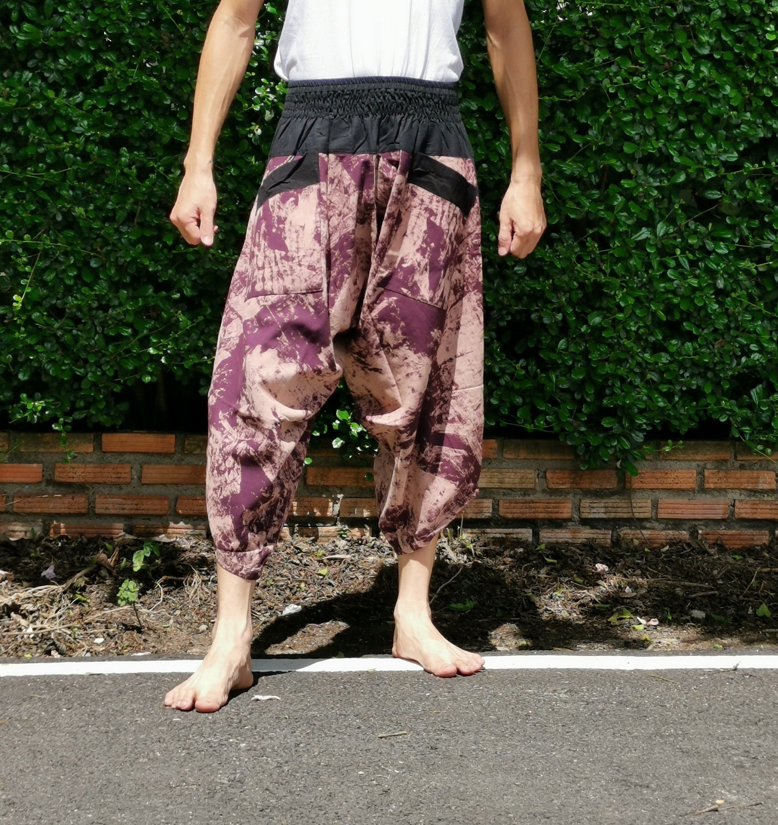 Elastic Waist Samurai Pants Samurai Pants Men's Fahion - Etsy UK