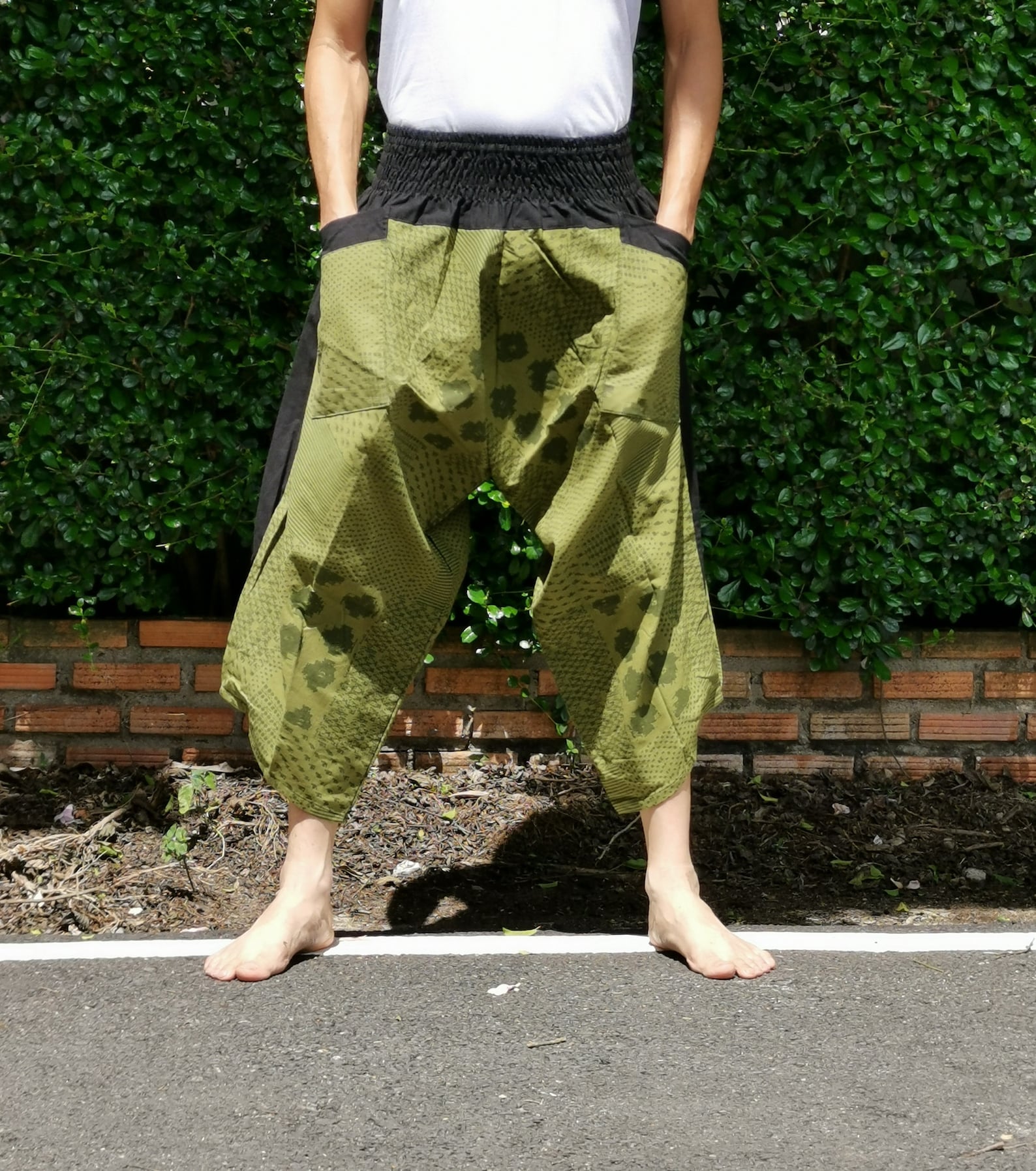 Elastic Waist Samurai Pants Samurai Pants Men's Fahion | Etsy