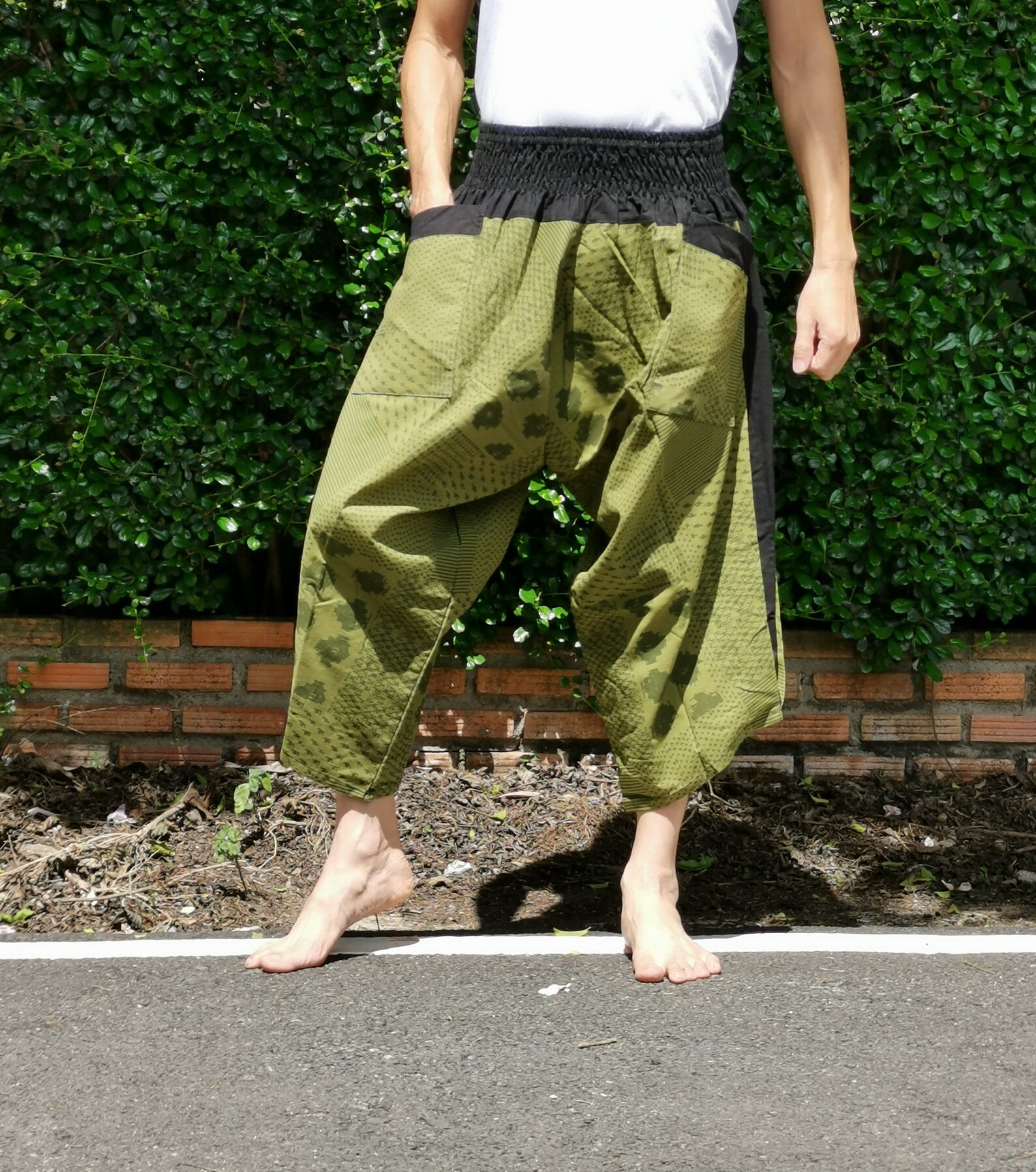 Elastic Waist Samurai Pants Samurai Pants Men's Fahion | Etsy