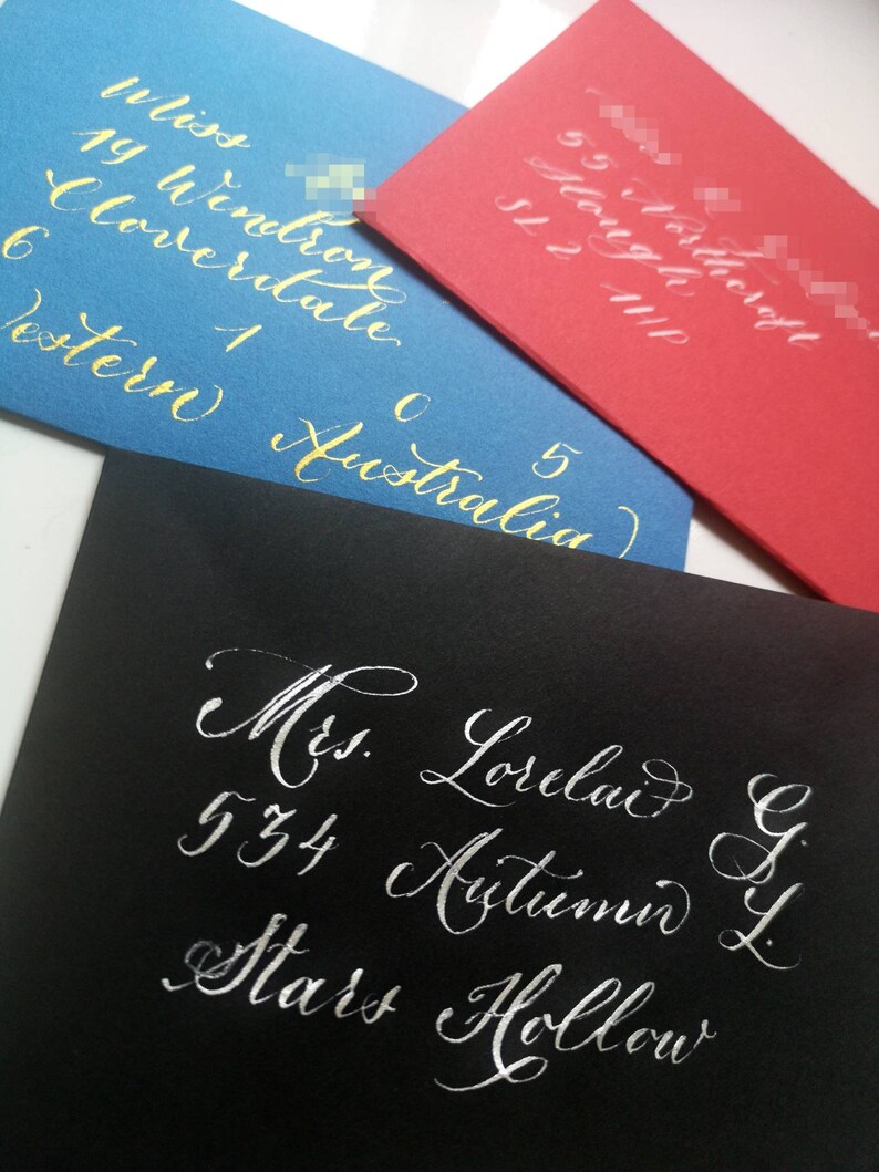 Custom Envelope Hand Addressed Letters Modern Calligraphy - Etsy
