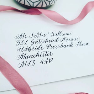 Custom Envelope Hand Addressed Letters Modern Calligraphy Personalised ...