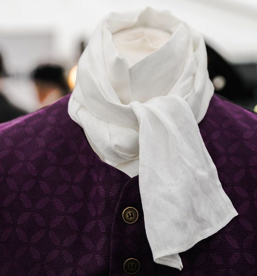 Linen Scarf in C18th Style - Etsy UK