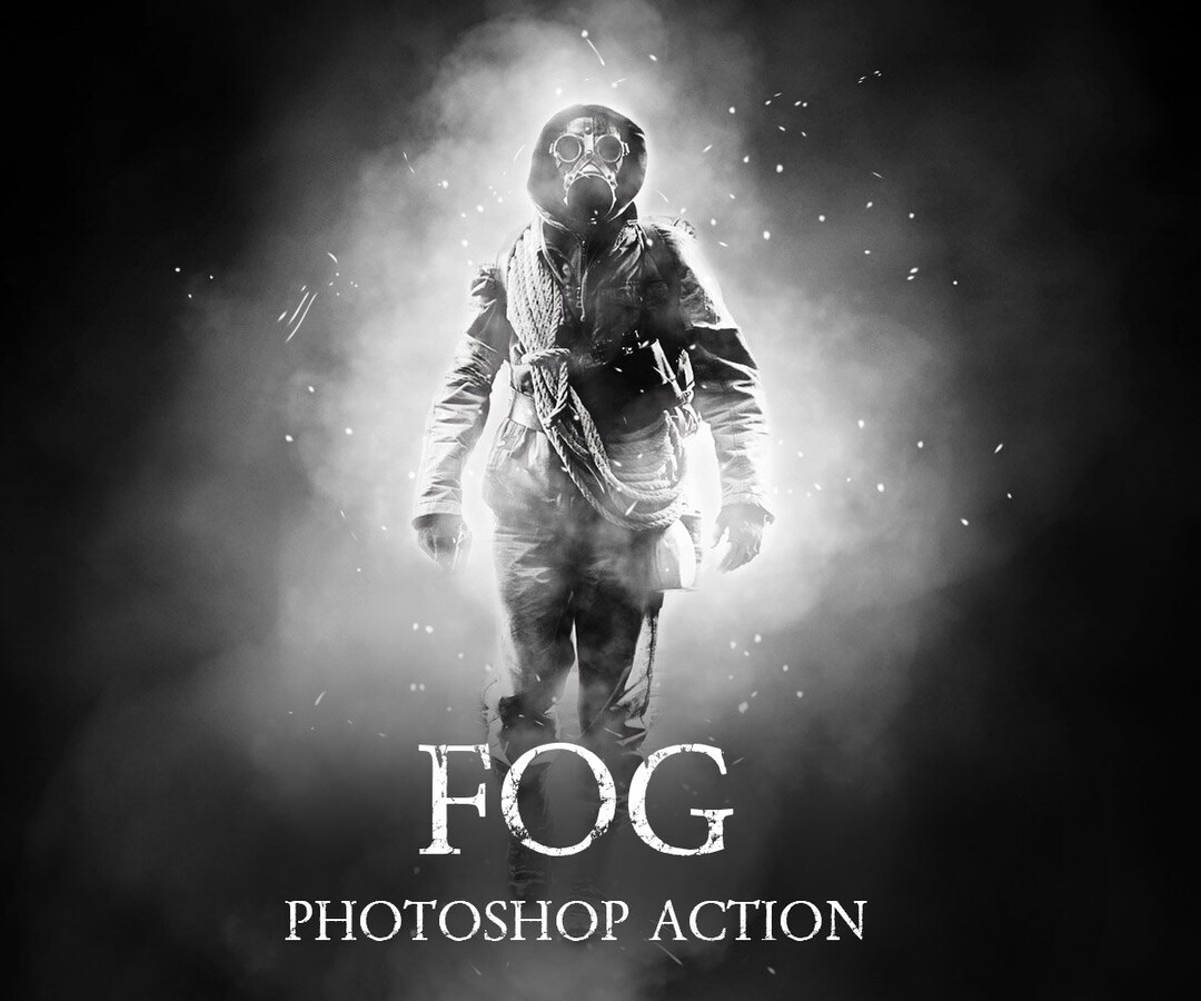Fog Photoshop Action, Mist and Smoke Photoshop Action, Black Fog, Fog ...