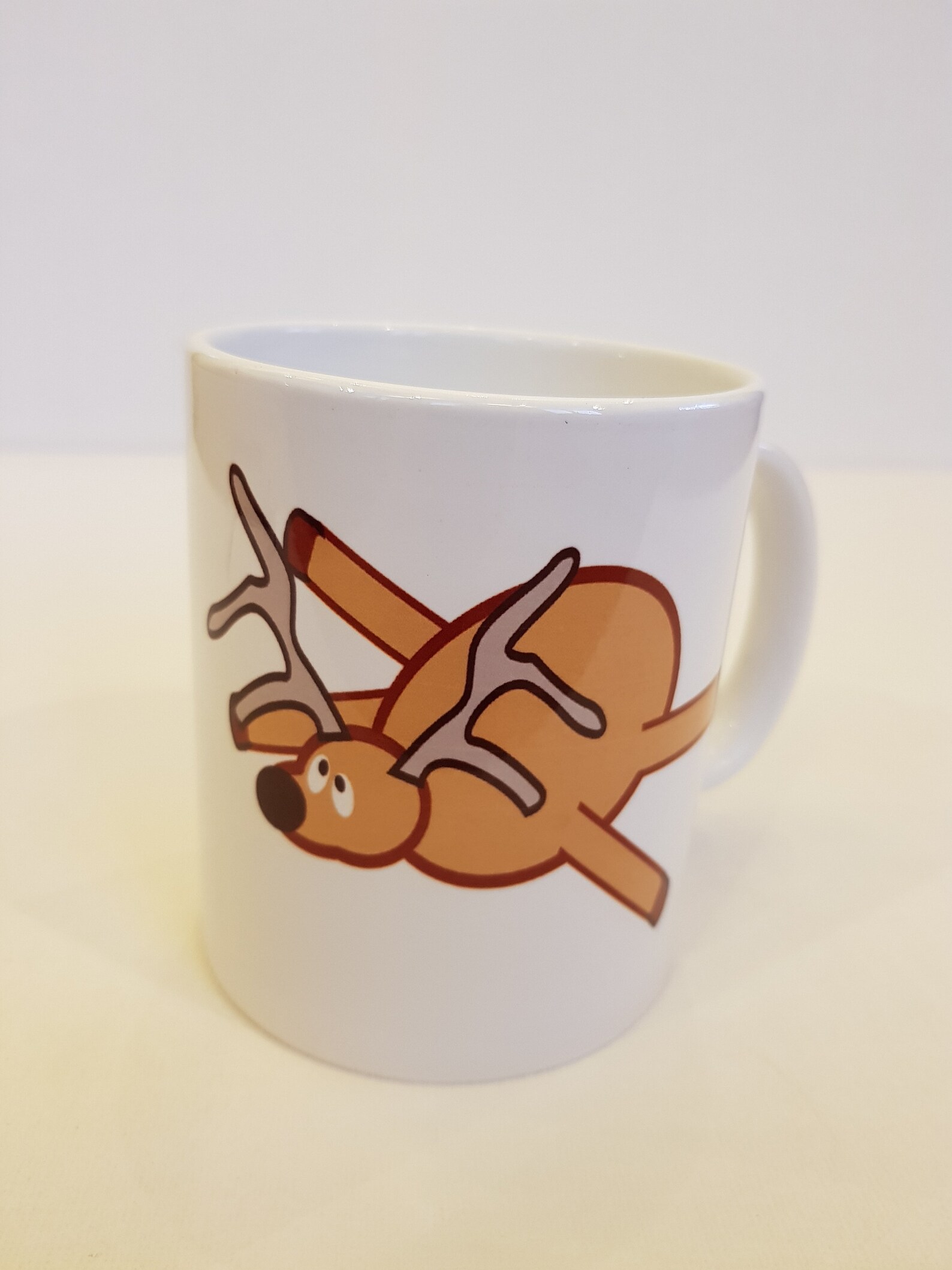 Reindeer Mug Christmas Mug deer on the Beer - Etsy