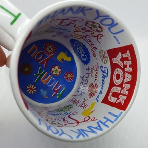 Personalised Thank You Mug Thank You Mug White Ceramic Thank - Etsy UK