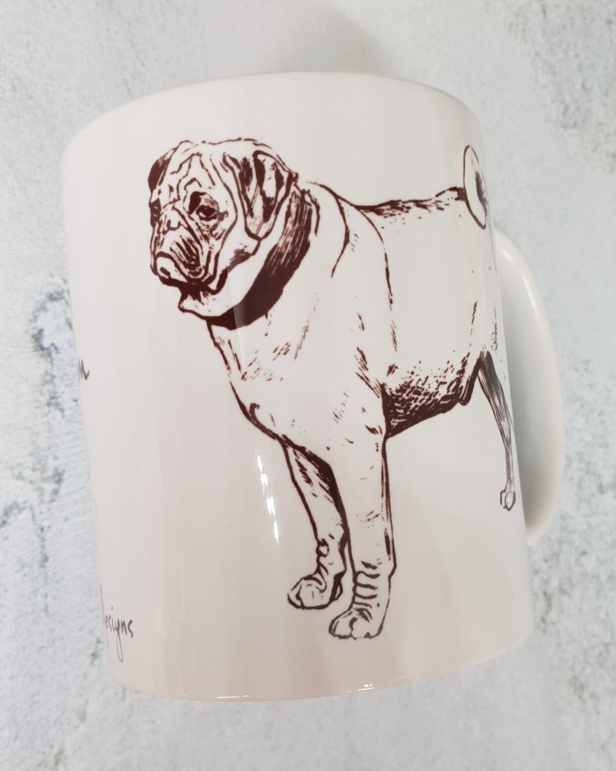 Pug Mum Mug White Ceramic Pug Mug Pug Coffee Mug Novelty | Etsy
