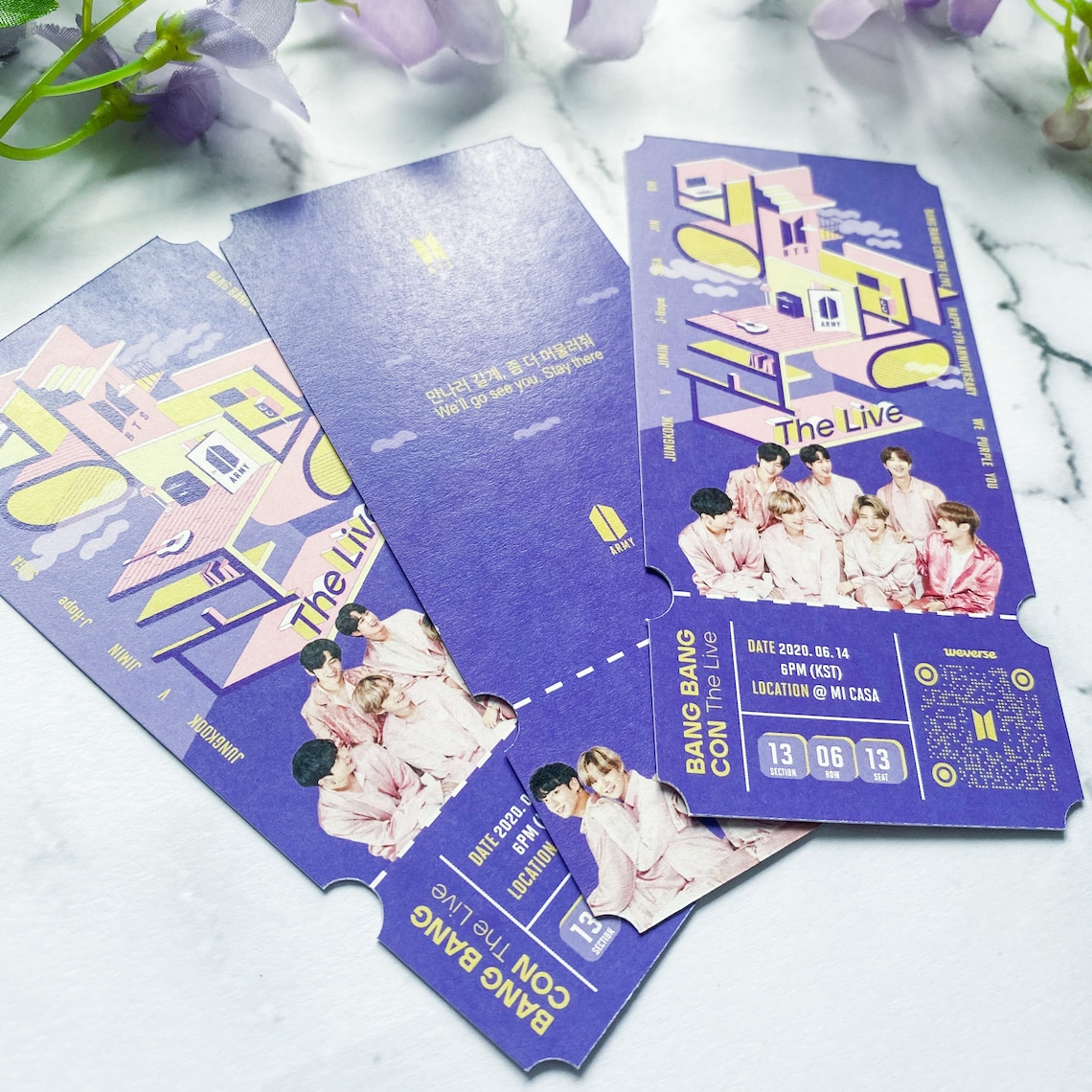 BTS BANGBANGCON El boleto conmemorativo live TICKET | Etsy