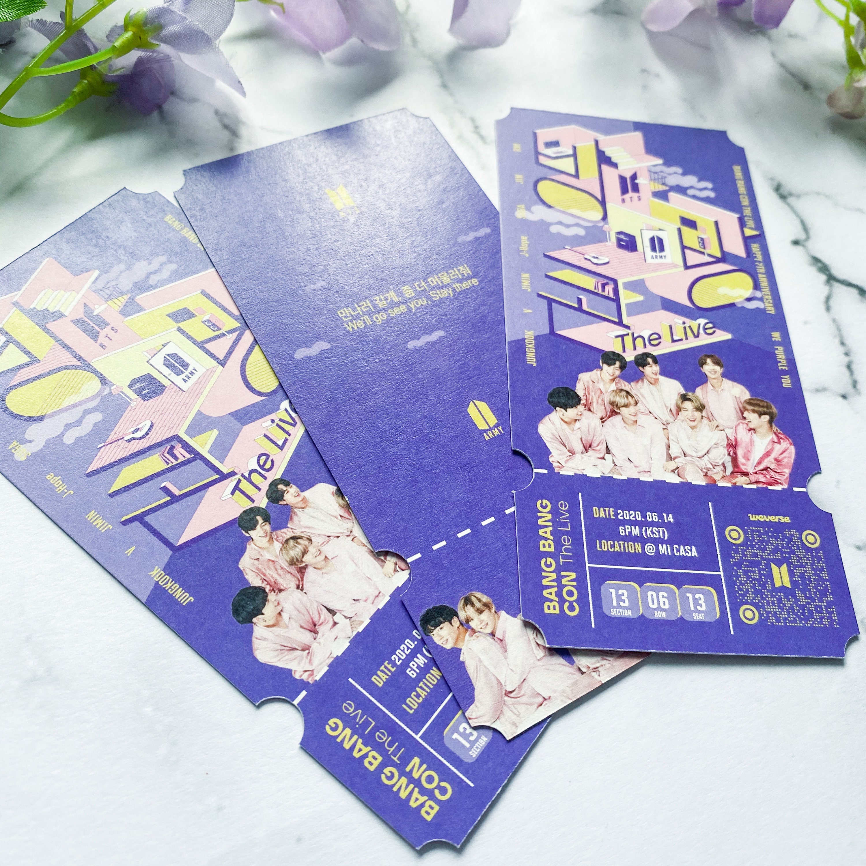 BTS BANGBANGCON The Live TICKET commemorative ticket | Etsy