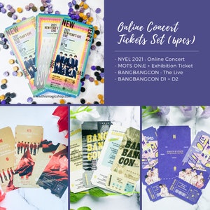 BTS NYEL 2021 TICKET new year's eve live commemorative | Etsy