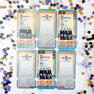 BTS NYEL 2021 TICKET New Year's Eve Live Commemorative Ticket - Etsy