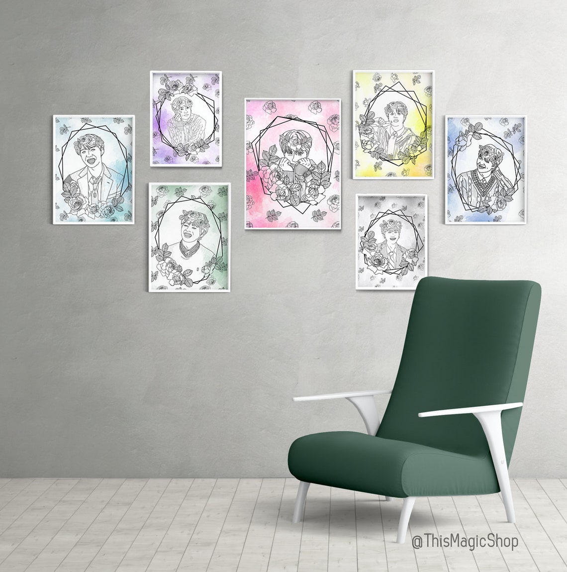 BTS COLORING PAGE Jimin Colouring Paper Coloring Pages - Etsy Canada