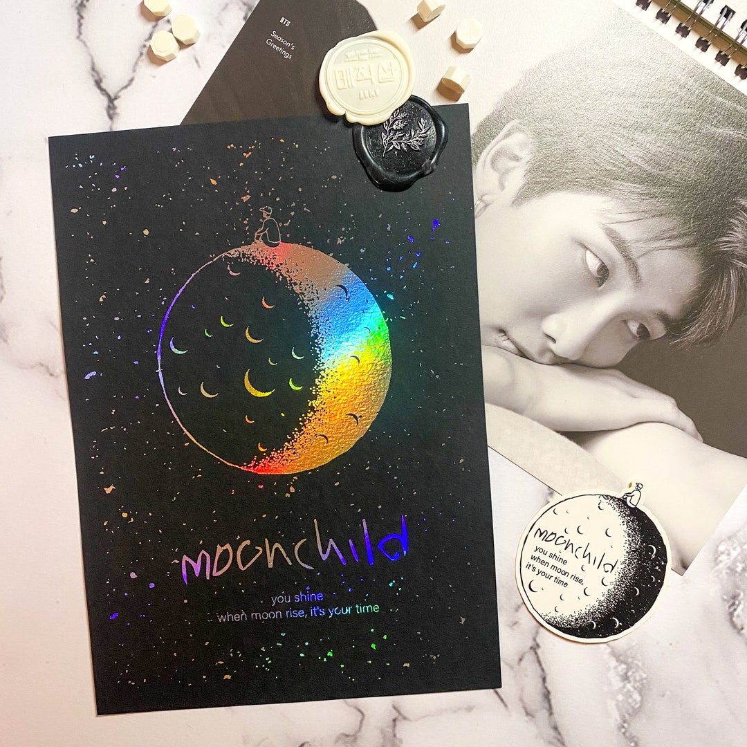 BTS MONO MOONCHILD rm namjoon foil imprimir pegatina bts bang - Etsy España
