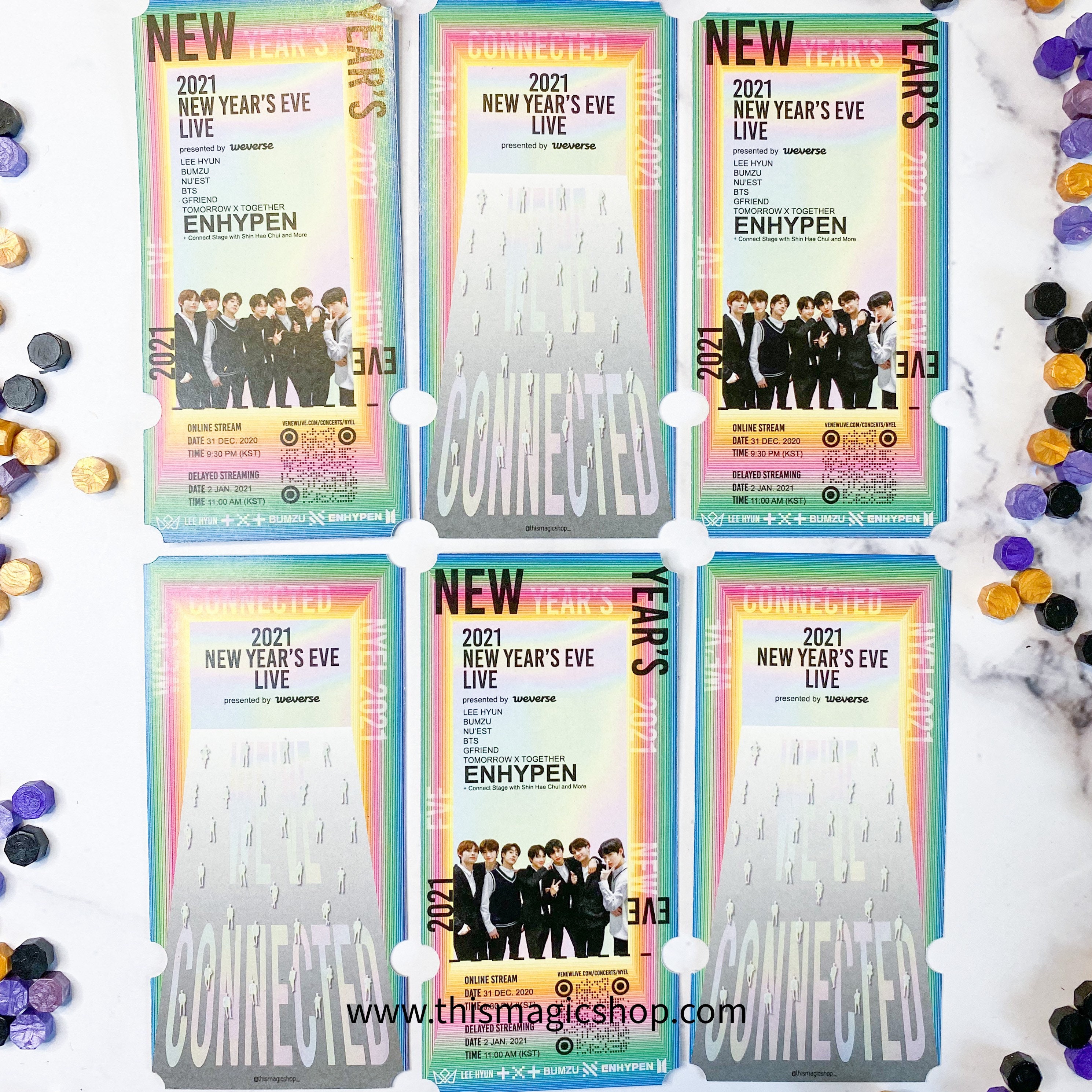 ENHYPEN NYEL 2021 TICKET New Year's Eve Live Commemorative - Etsy UK