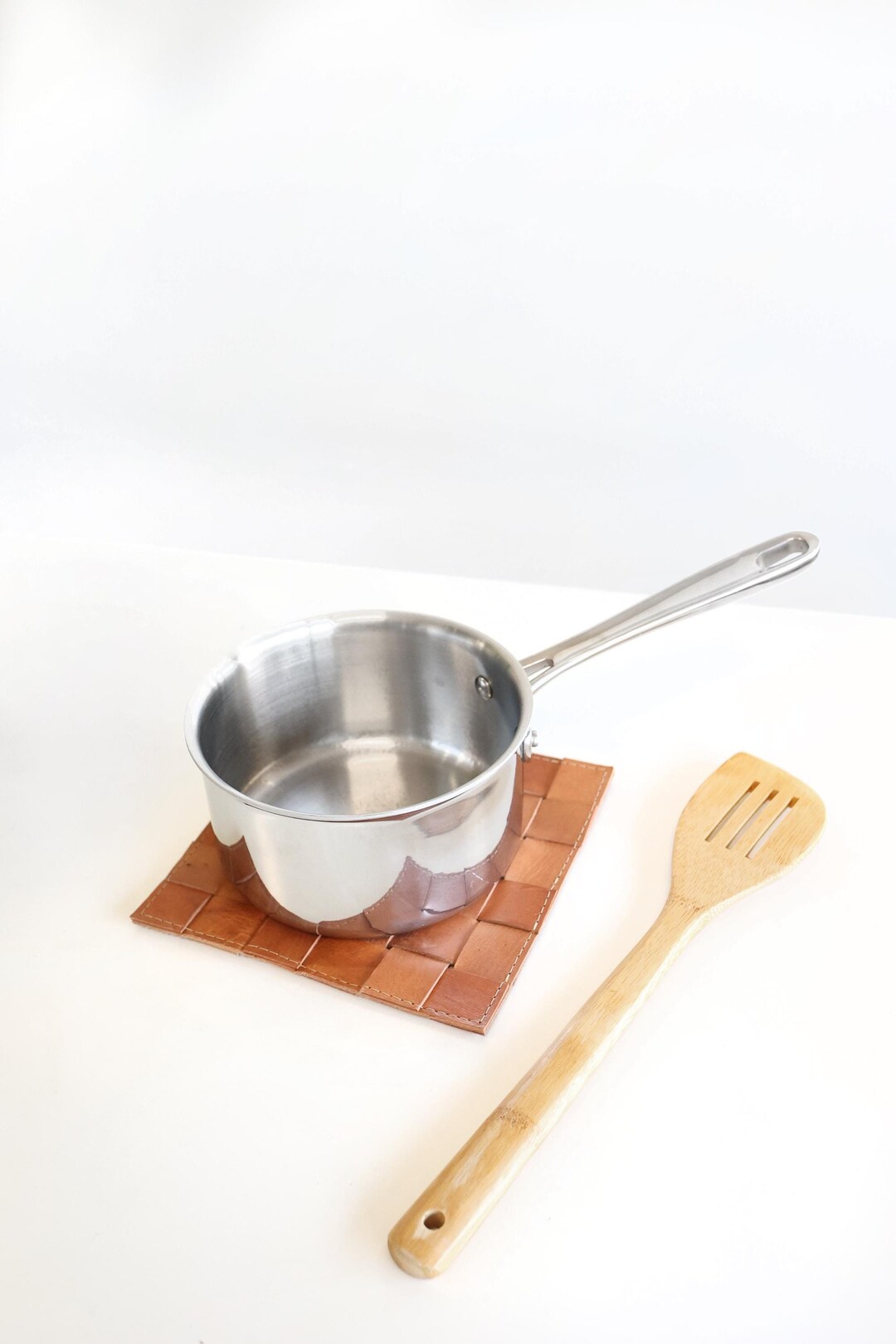 Leather Trivet Hot Plate Pot Holder | Handmade Genuine Leather Trivet ...