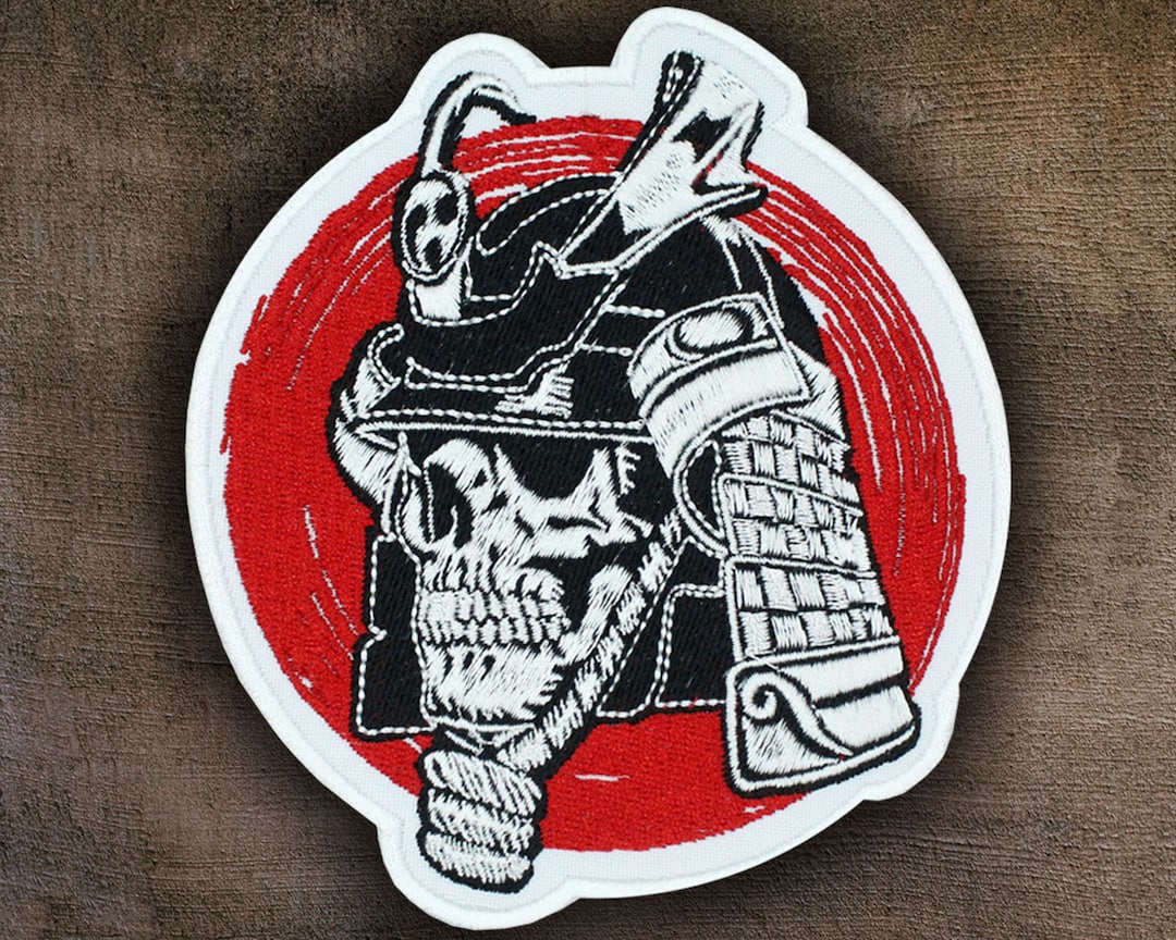 Ghost Samurai Patch / Samurai Embroidery/ Samurai Gift / Samurai ...