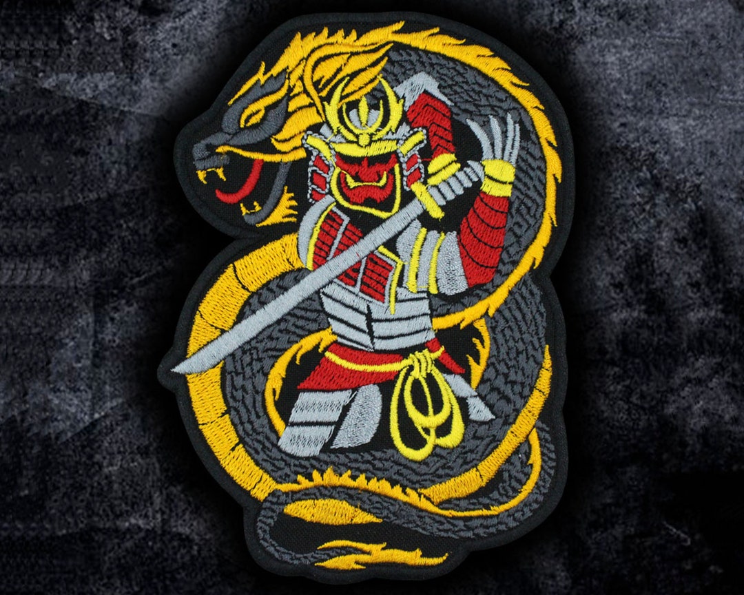 Oni Samurai Patch / Samurai Embroidery/ Samurai Gift / Samurai ...