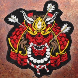 Oni Samurai Patch / Samurai Embroidery/ Samurai Gift / Samurai ...