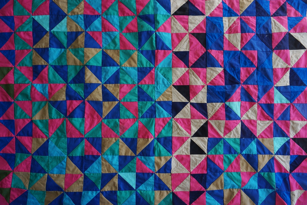 Chinese Tradition Homemade Patchwork Quilt，cotton Fabric，quilted Lap ...