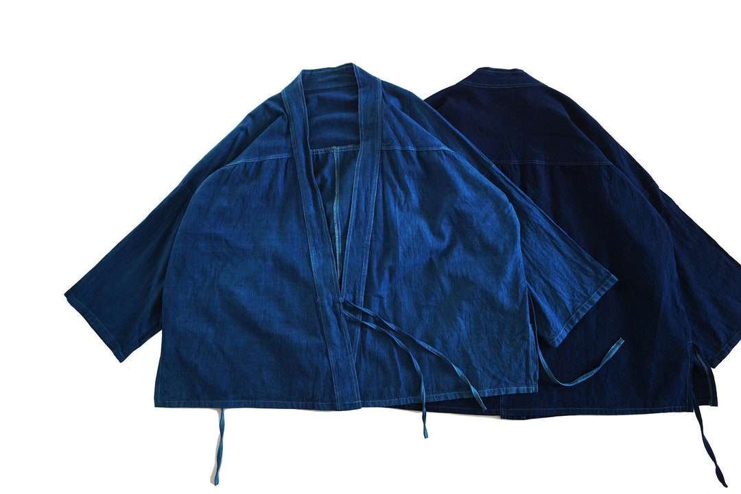 Nature Colors Indigo Dyed Kendo Jacket - Etsy