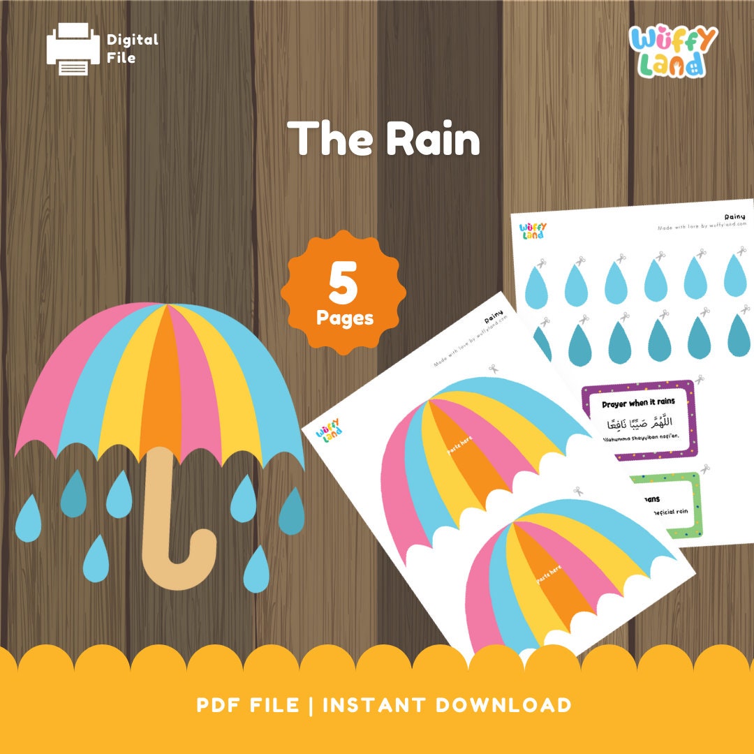 The Rain, Praying Activity for Kids, Teaching Kids to Pray, Prayer ...