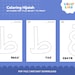 Arabic Alphabet Coloring Pages: Hijaiyah Letters Playmat (digital ...