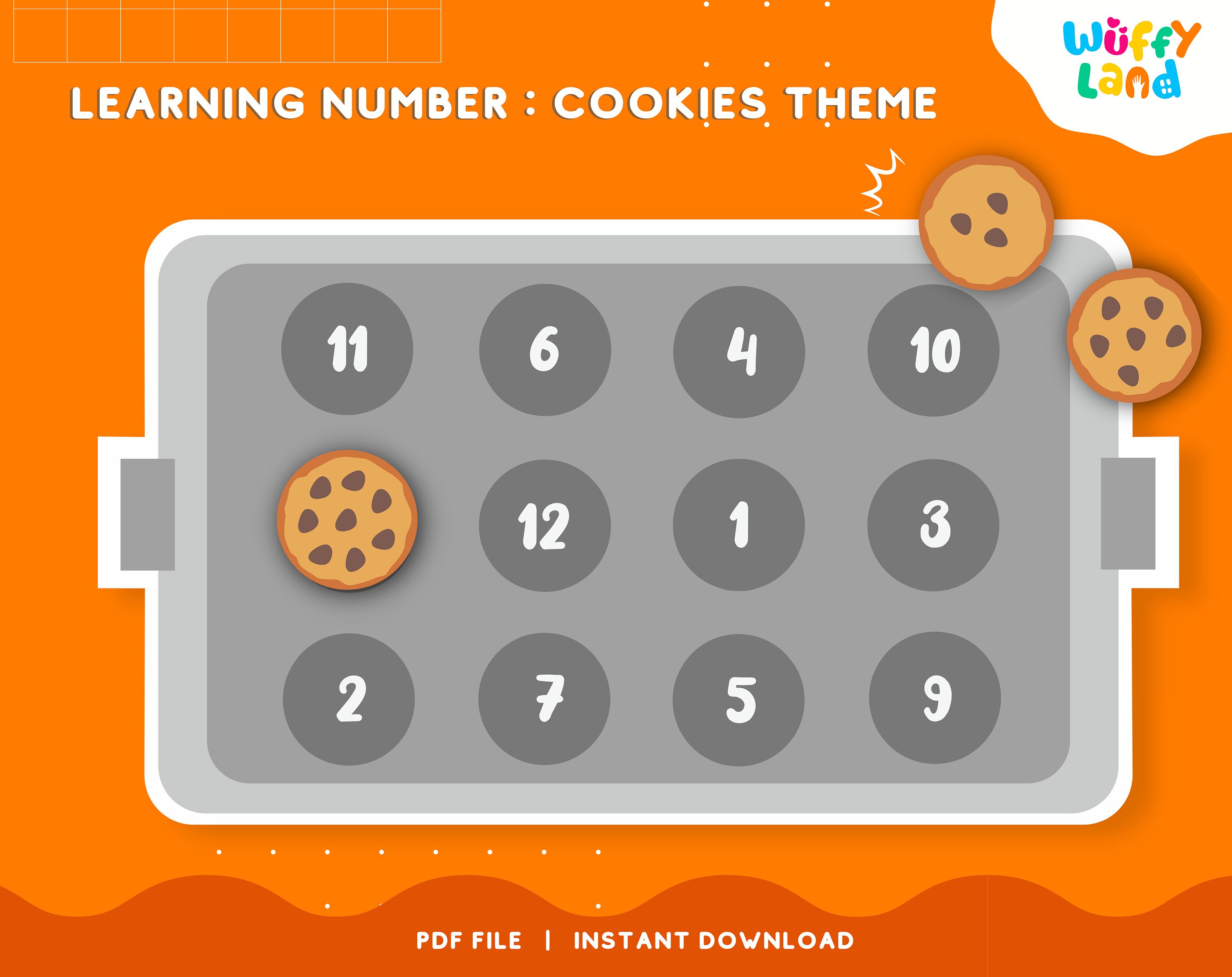 Tema Aprender a contar con galletas 1-12 Contar galletas - Etsy México