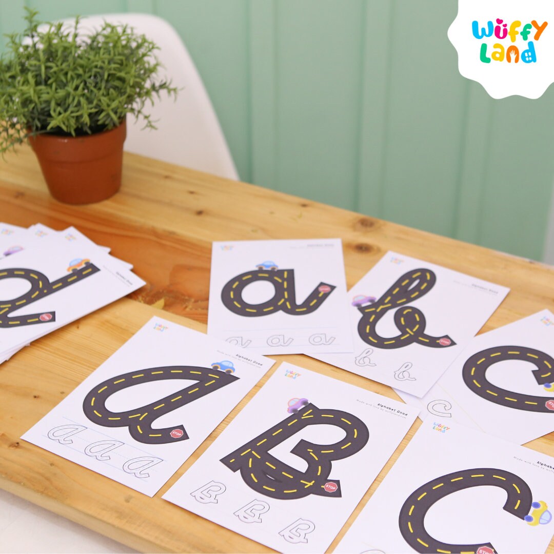 Alphabet Road Letter, Cursive Handwriting Practice Worksheets, Cursive ...