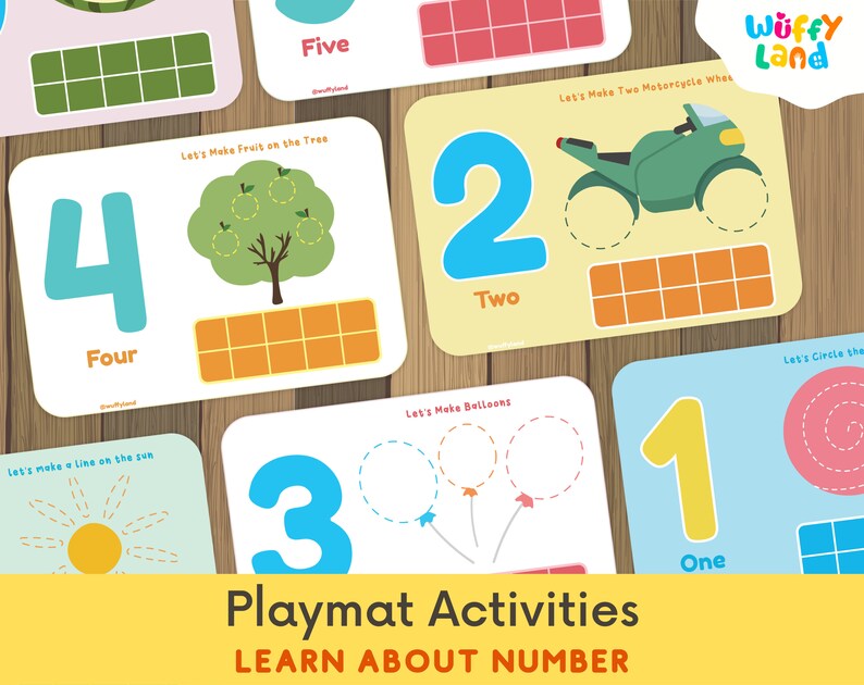 Printables Numbers 1-10 Play Doh Mats Preschool Activities - Etsy