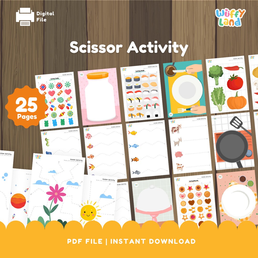 Scissor Activity, Cutting Activities, Preschool Scissor Skills Practice ...