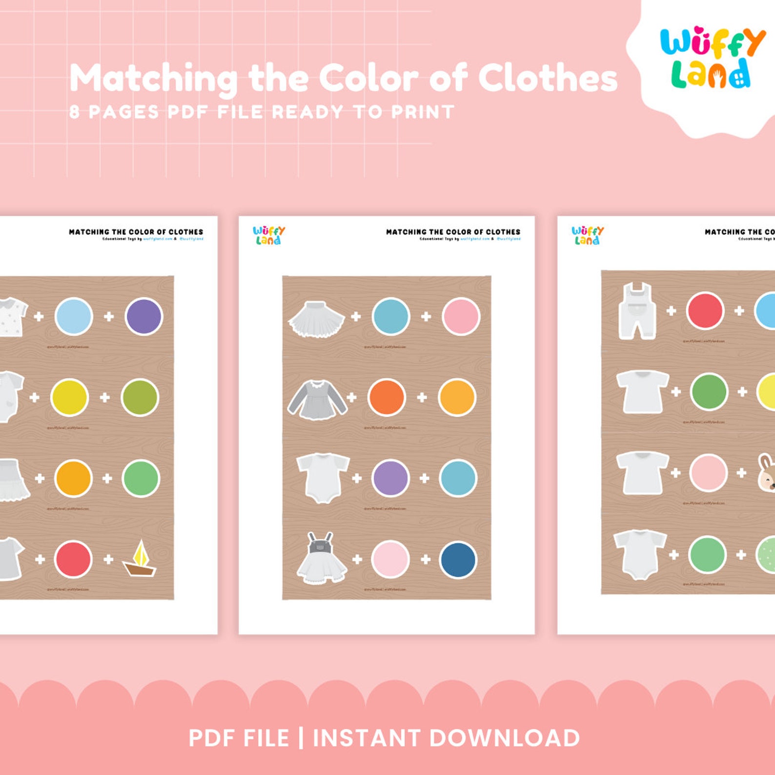 Matching the Color of Clothes, Color Matching, Clothes Vocabulary ...