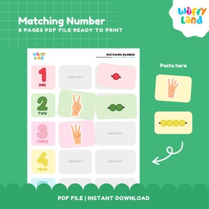 Matching Number Educational Game for Kids Number Recognition & Counting ...