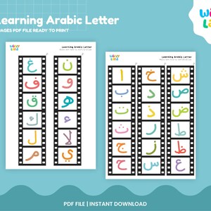 Learning Arabic Letter Alphabet Worksheets Workbook Arabic - Etsy
