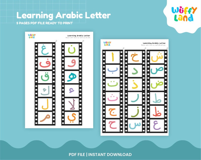 Learning Arabic Letter Alphabet Worksheets Workbook Arabic - Etsy