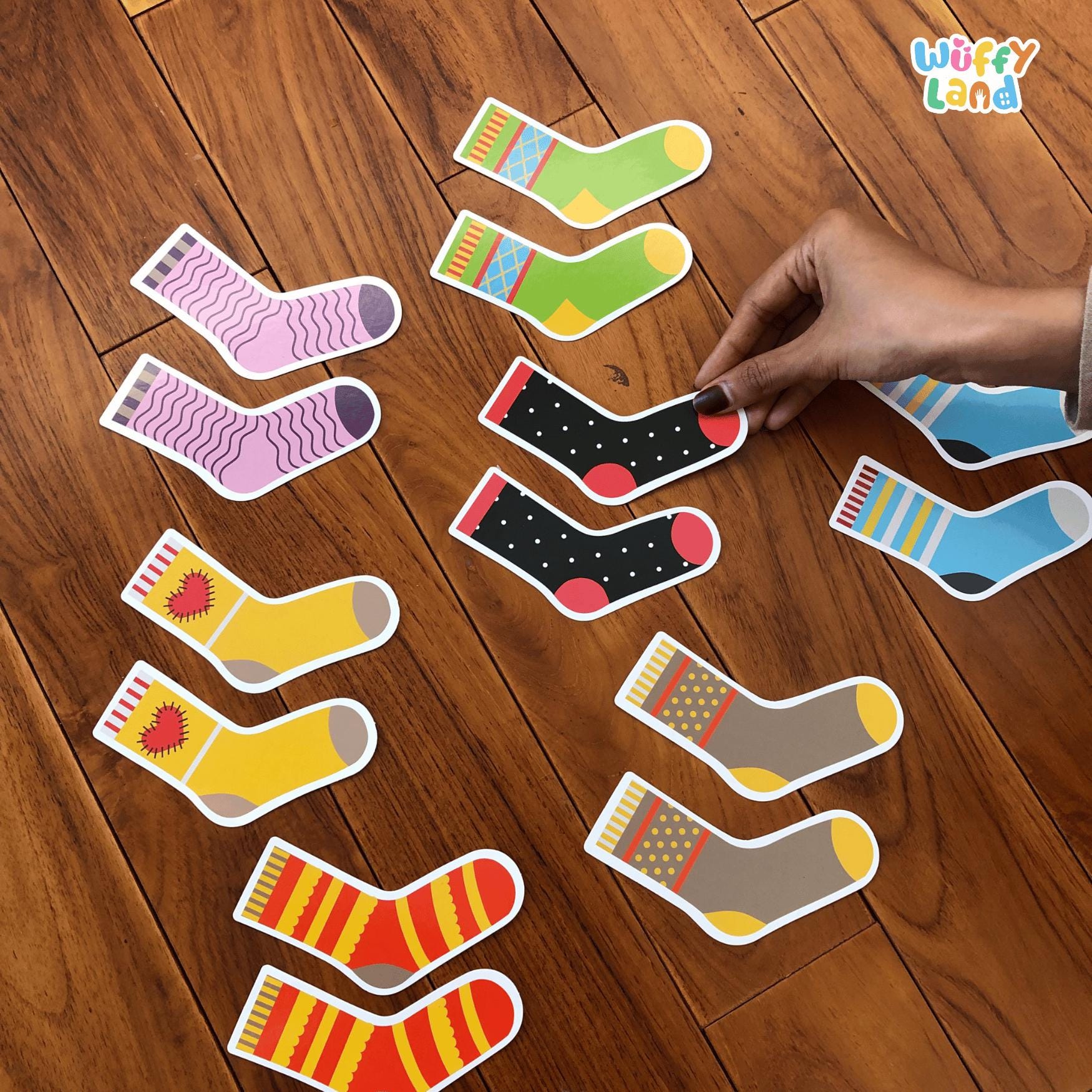 Sock Matching Game Printable | Preschool Pattern Activity | Toddler ...