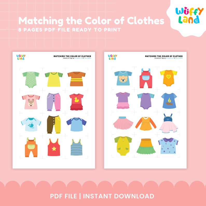 Matching the Color of Clothes, Color Matching, Clothes Vocabulary ...