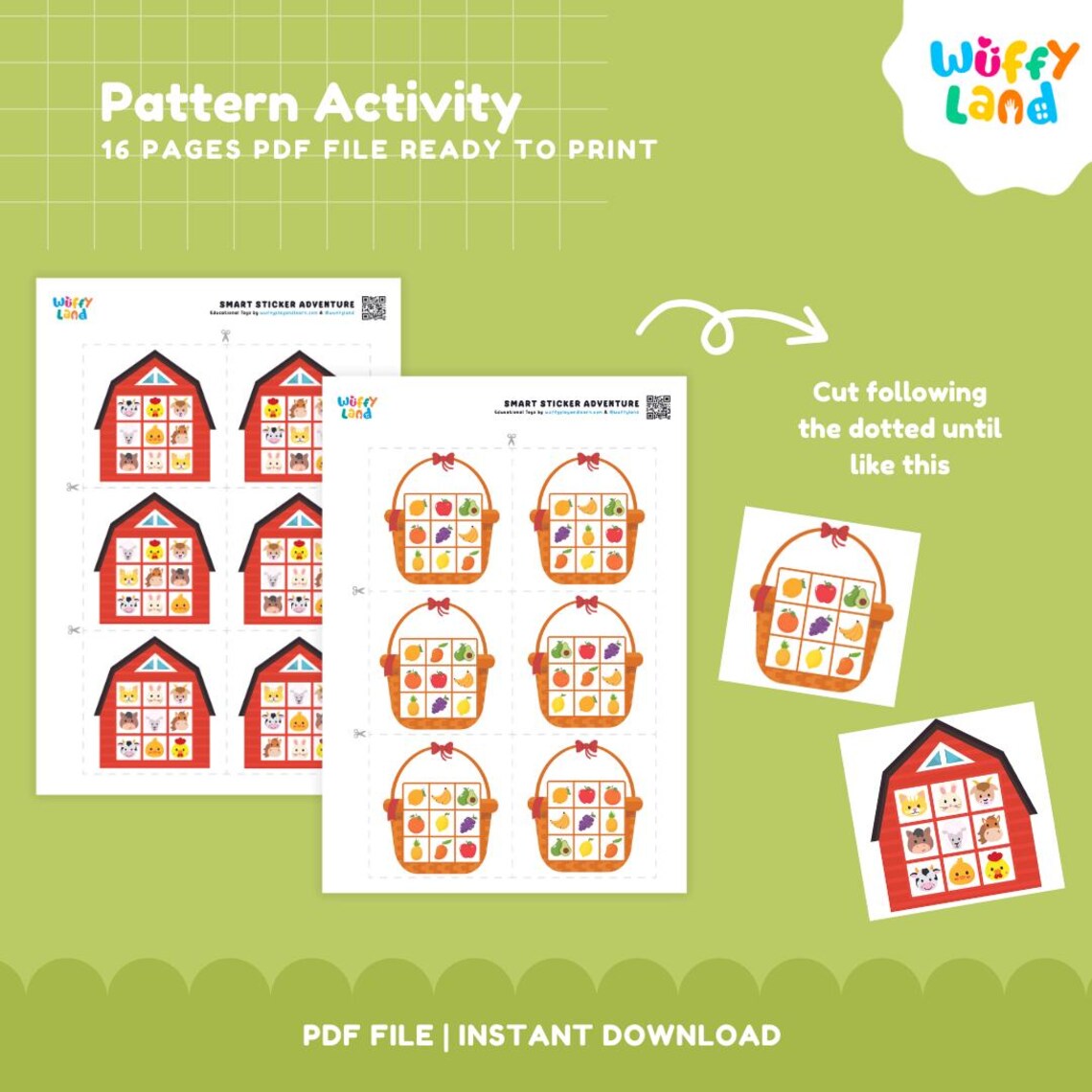 Pattern Recognition Activity for Kids – 16 Pages of Fun Learning ...