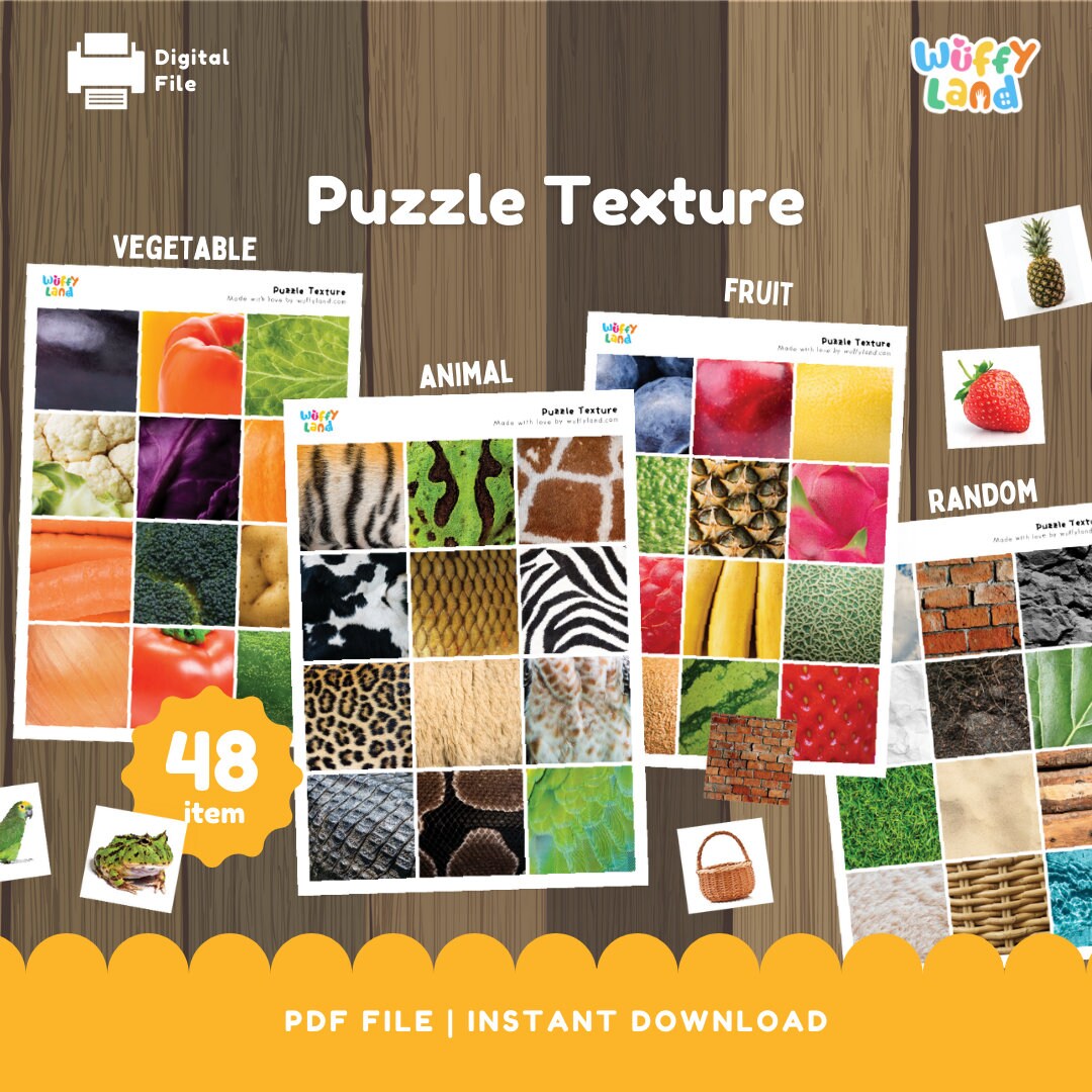 Puzzle Texture, Preschool Pattern Matching Activity, Texture Games ...