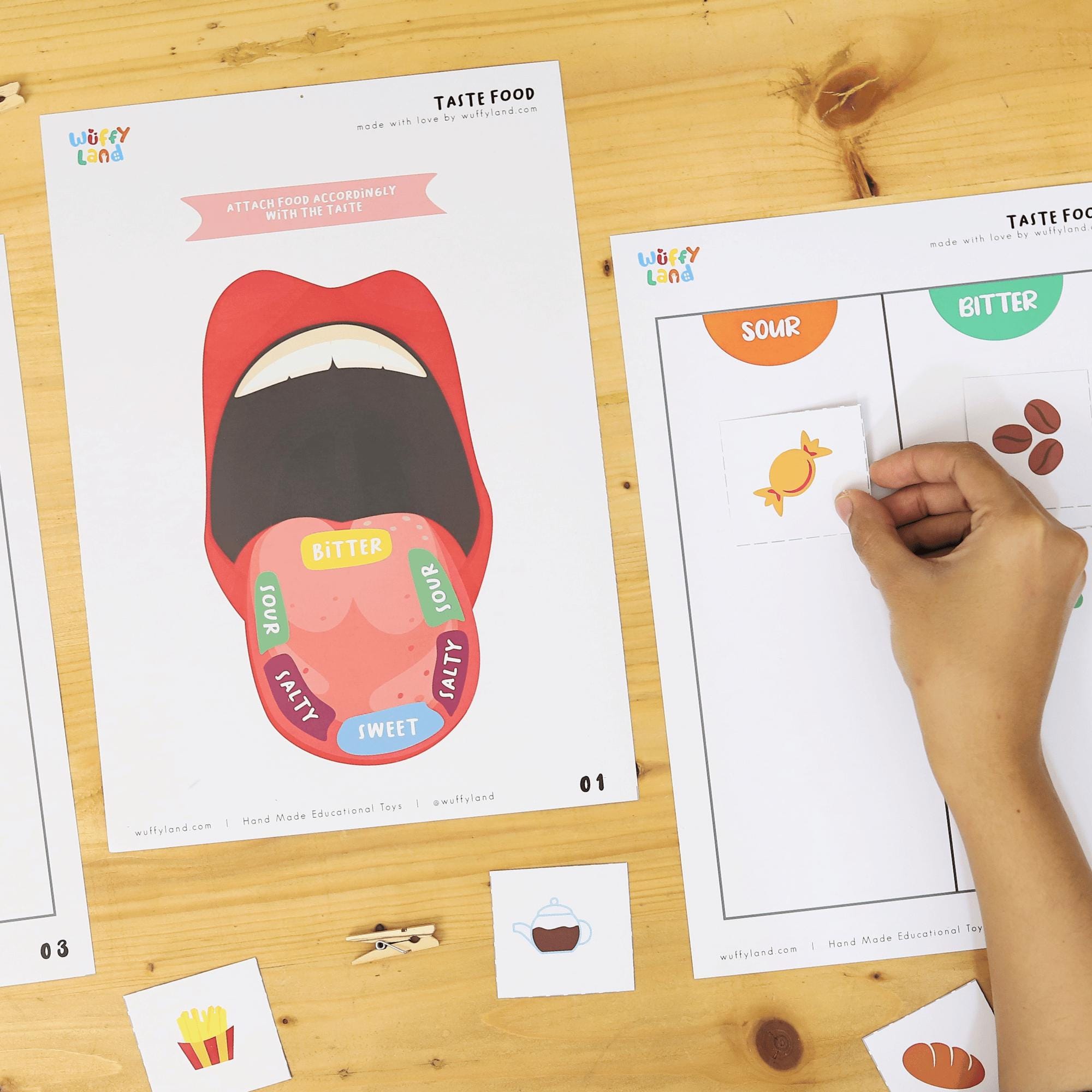 My Sense of Taste Sorting Game for Kids | Five Senses Printable ...