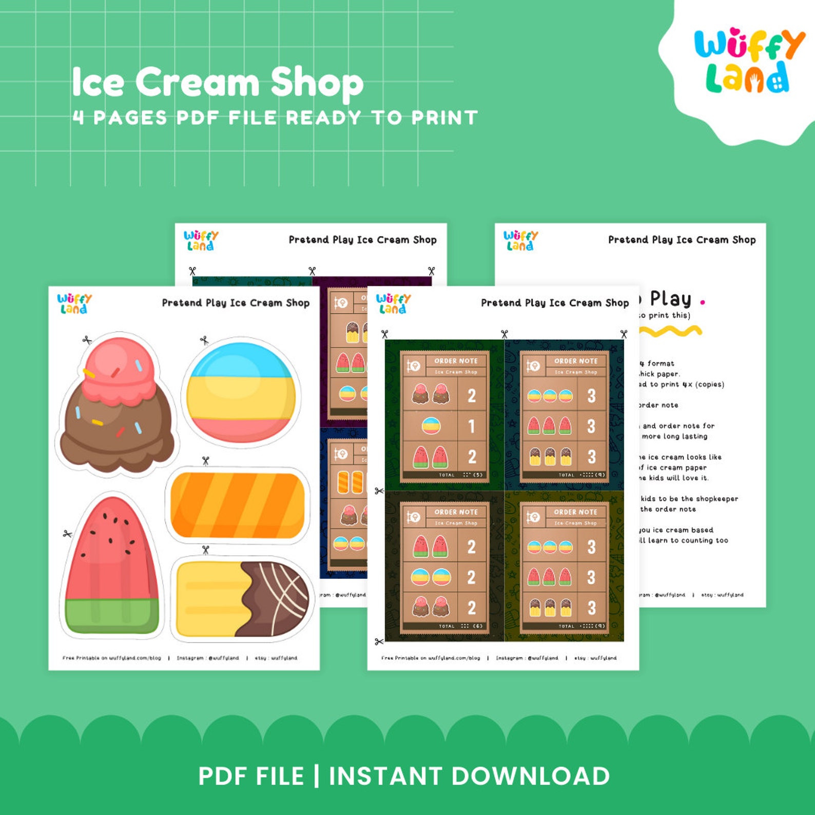 Ice Cream Shop, Dramatic Play, Pretend Play, Preschool Imaginative Role ...