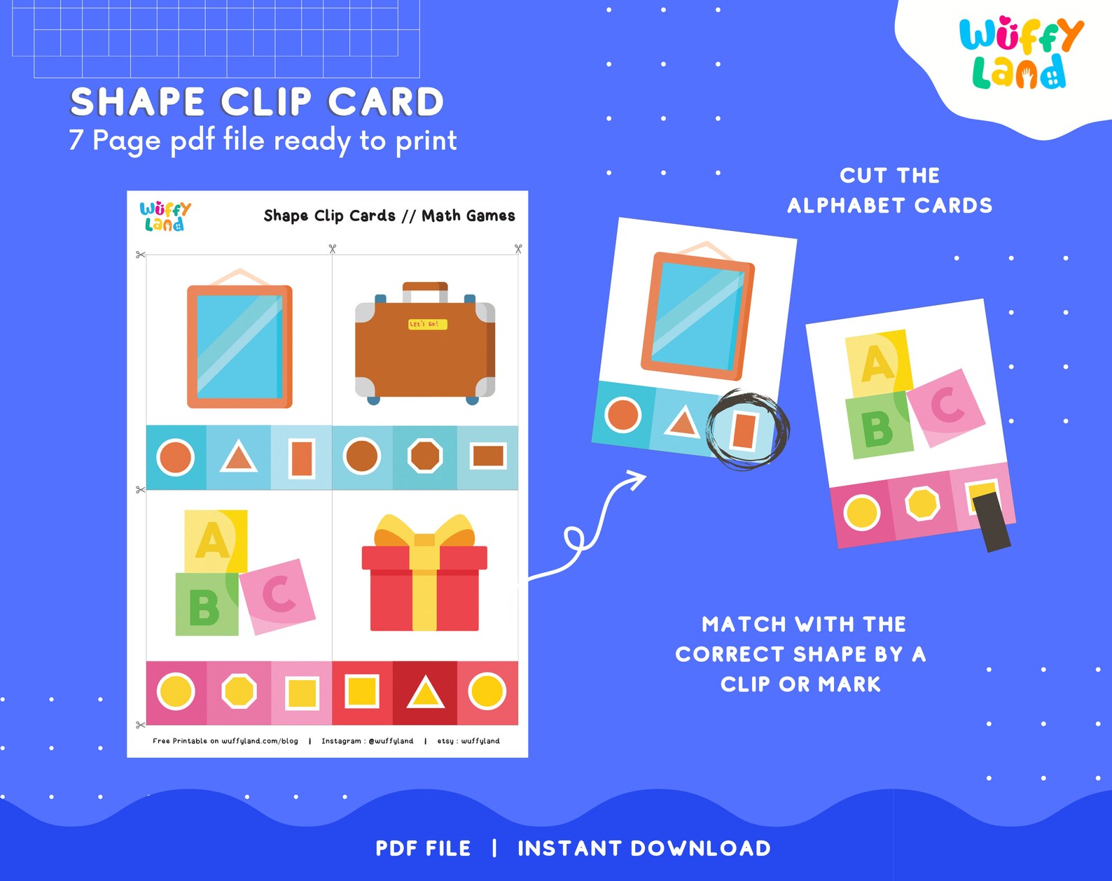Shape Flashcard Matching Games Educational Material - Etsy