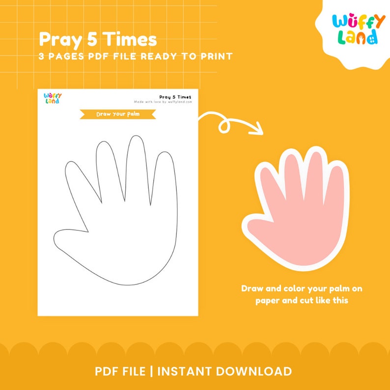 Pray 5 Times, Worksheet for Islamic Kids, Activities, Printable, Muslim ...