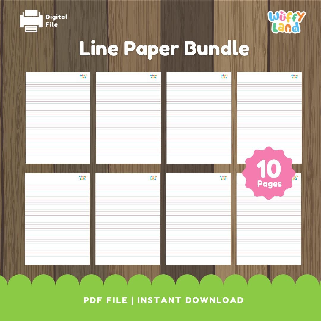 Lined Paper Bundle - Printable Writing Templates for Kids & Students - Etsy