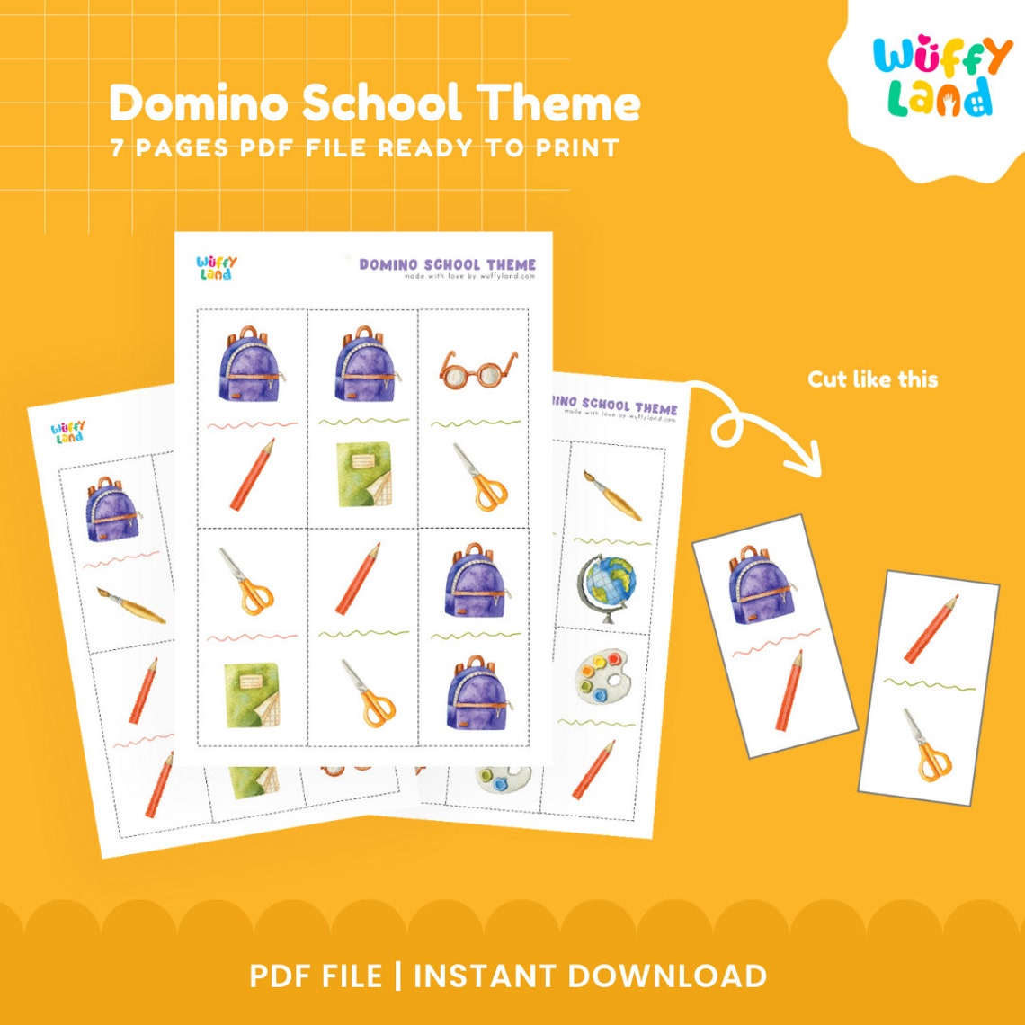 Domino School Theme, Domino Worksheets, Kids, Match the Dominoes ...