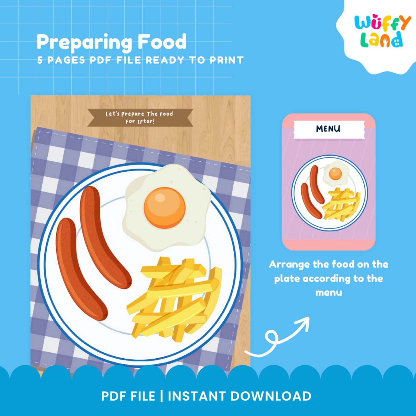 Pretend Play Cooking Activity for Toodler and Kindegarten. Preschool ...