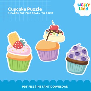 Making Cupcake Activity for Kids, Pretend Play Bake Shop, Pretend Play ...