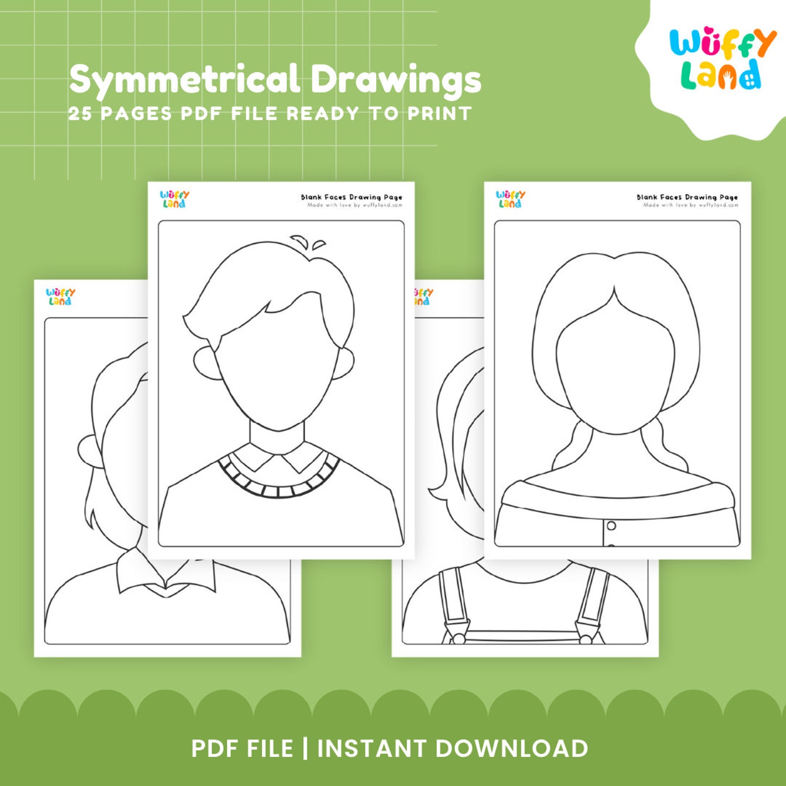 Blank Faces Drawing Worksheet for Kids | Emotions Activity Printable ...